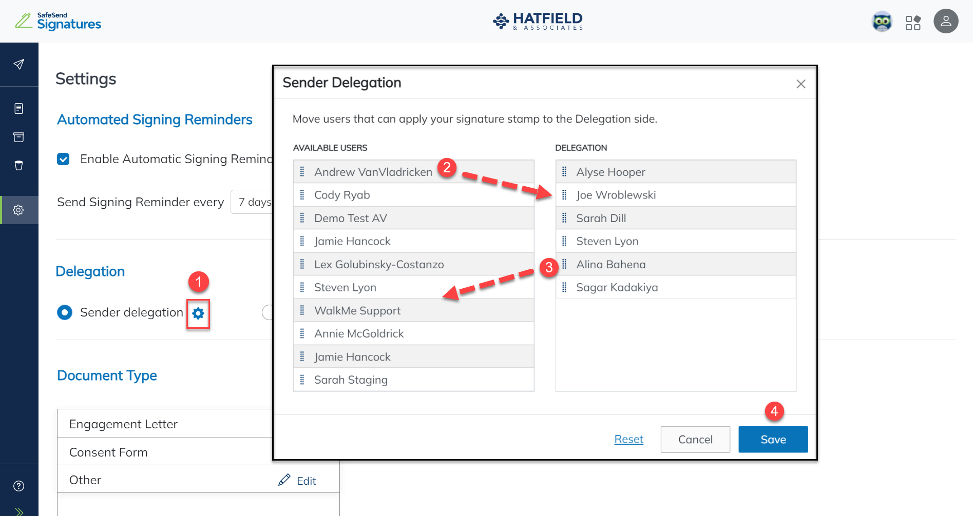 Sender Delegation – SafeSend Signatures