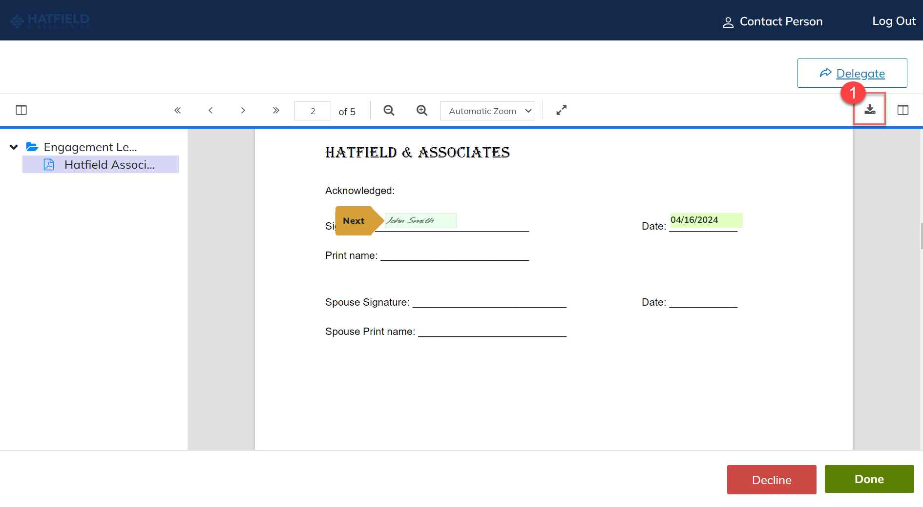 Signatures Signer Experience – SafeSend Signatures